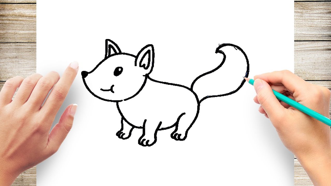How to Draw Cartoon Fox Step by Step Easy - YouTube