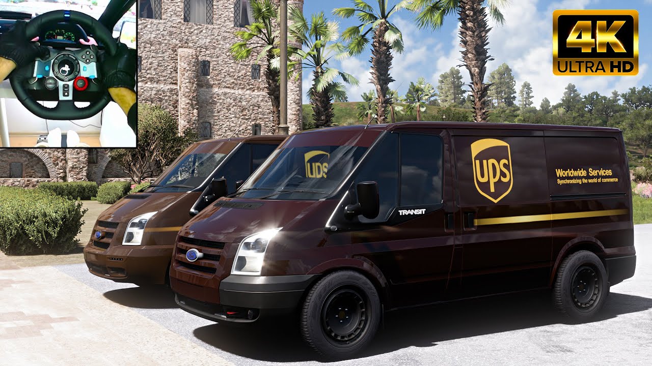 Ford Transit Van | UPS Delivery | Forza Horizon 5 | Logitech G29 ...