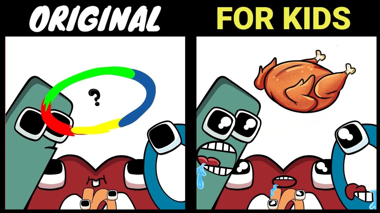 Alphabet lore want to eat Chicken! (4kids censorship) - YouTube