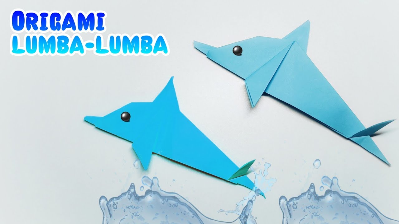 Cara Membuat Lumba-Lumba Dari Origami | Origami Paper - YouTube