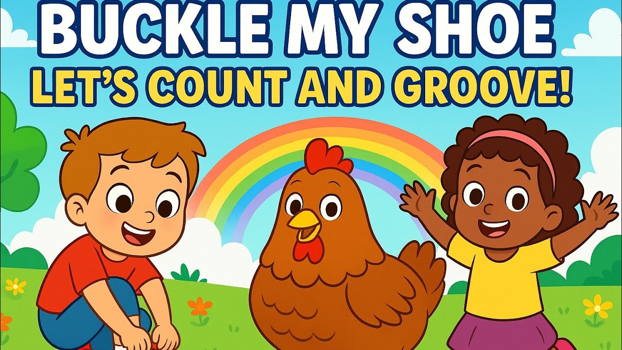 🎵 Buckle My Shoe | Fun Counting Song for Kids | Learn Numbers 1 to 10 ...