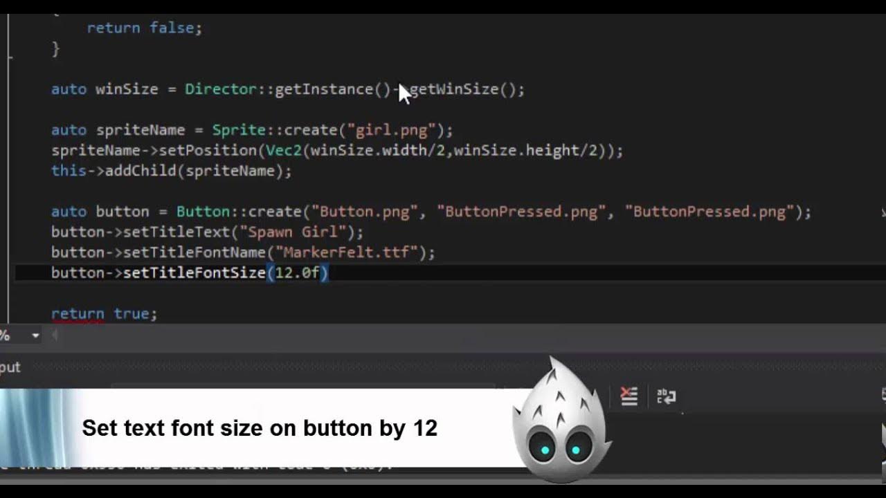 Cocos2d x Tutorial Button - YouTube