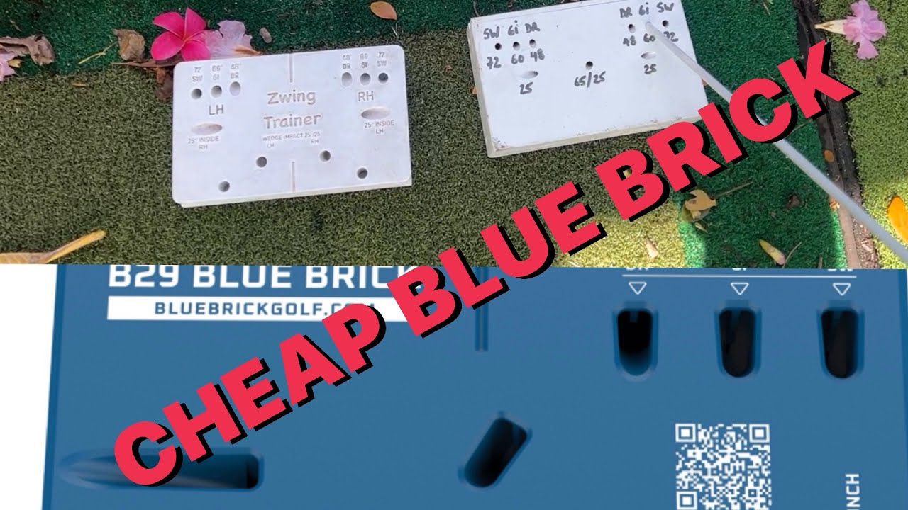 Cheap Blue Brick golf training aid - YouTube
