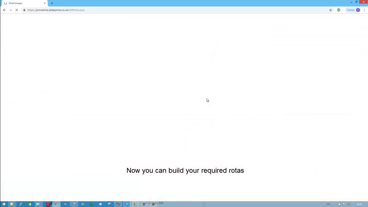 PTWEB Easy Rota Setup for time attendance - YouTube