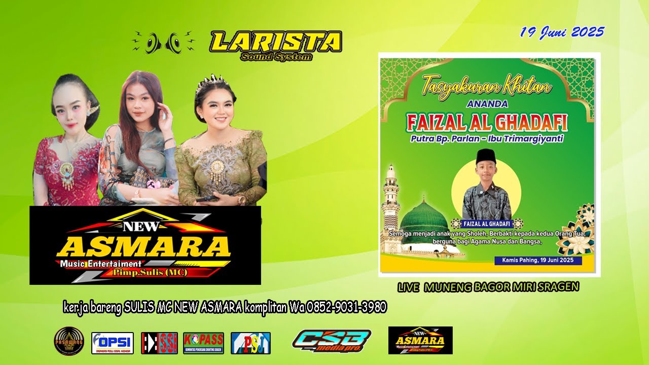 New Asmara Musik // Larista Audio// //19 06 25 // CSB Media pro - YouTube