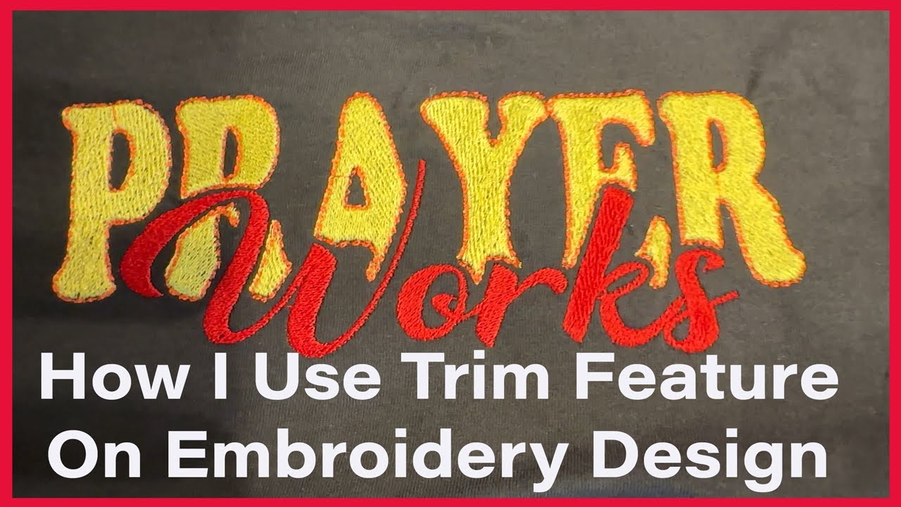 How I Design and Create Custom Trim Text on T-Shirt - YouTube