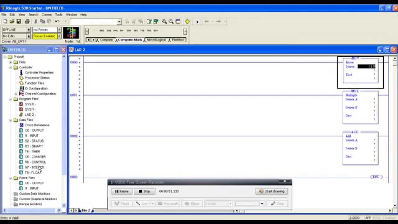 rslogix parametrizacao sensor pressão-Micrologix 1200 - YouTube