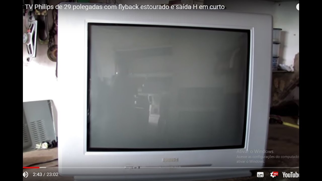 { 161 }# TV Philips de 29 polegadas com flyback estourado e saída H em ...