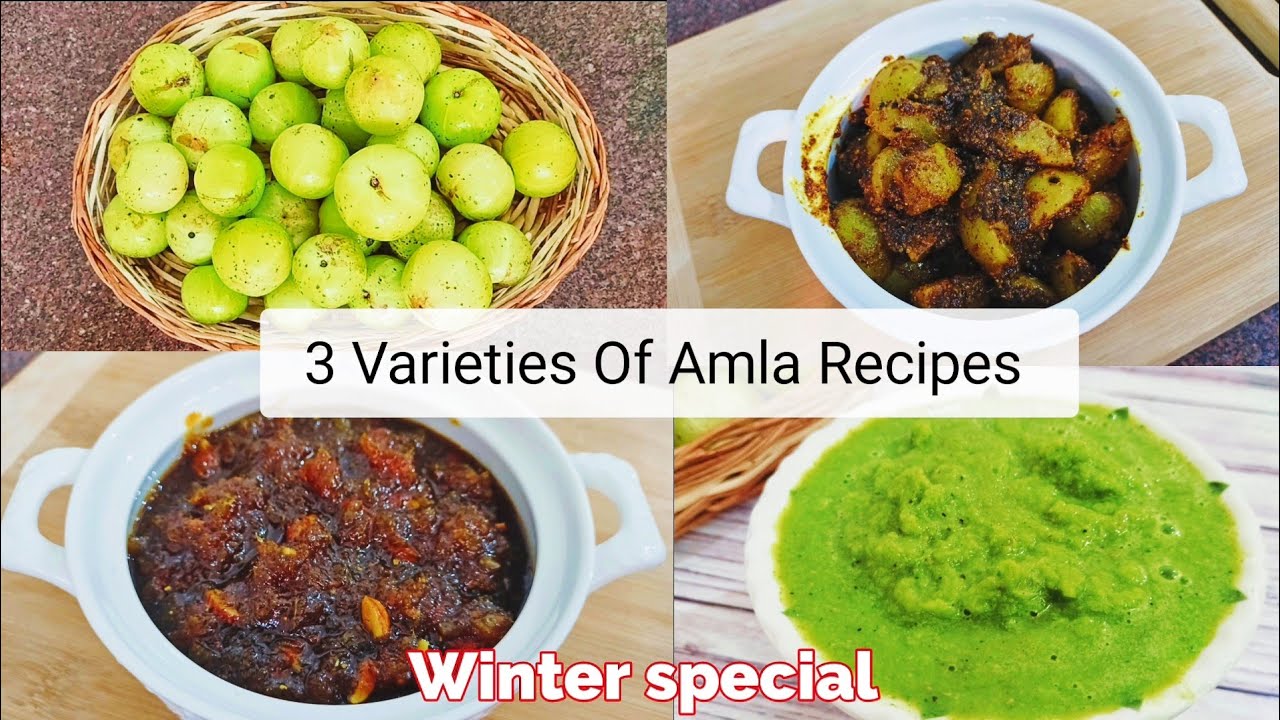 3 Varieties Of Amla Recipes l Amla Chutney,No Sugar Amla Chunda,Amla ...