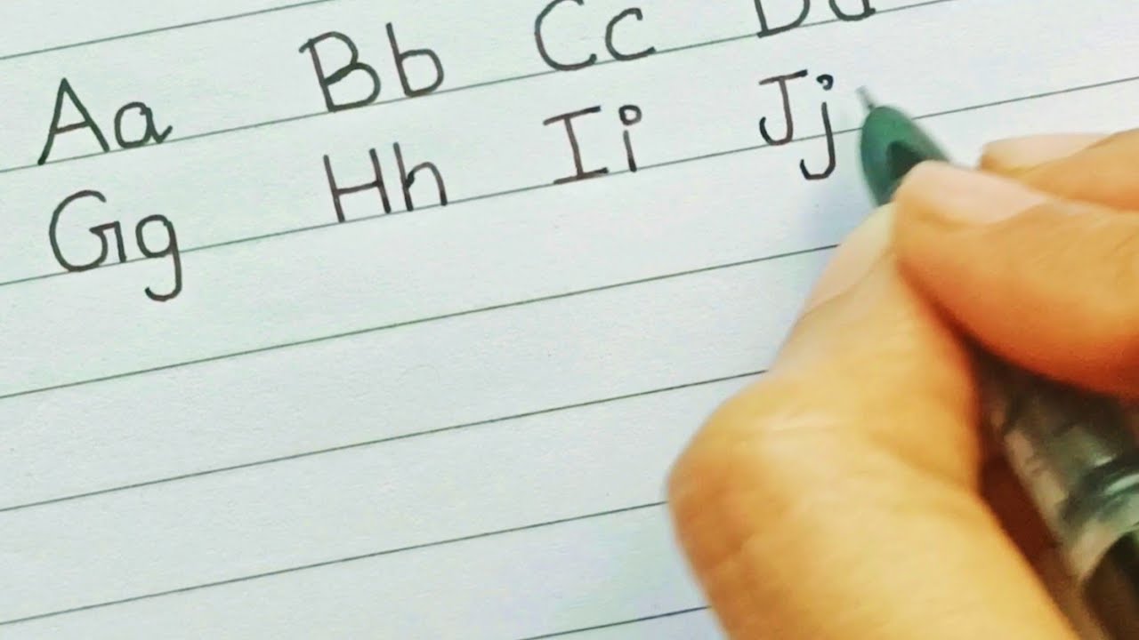 Learn to write Alphabet Capital and small letters writing practice ...
