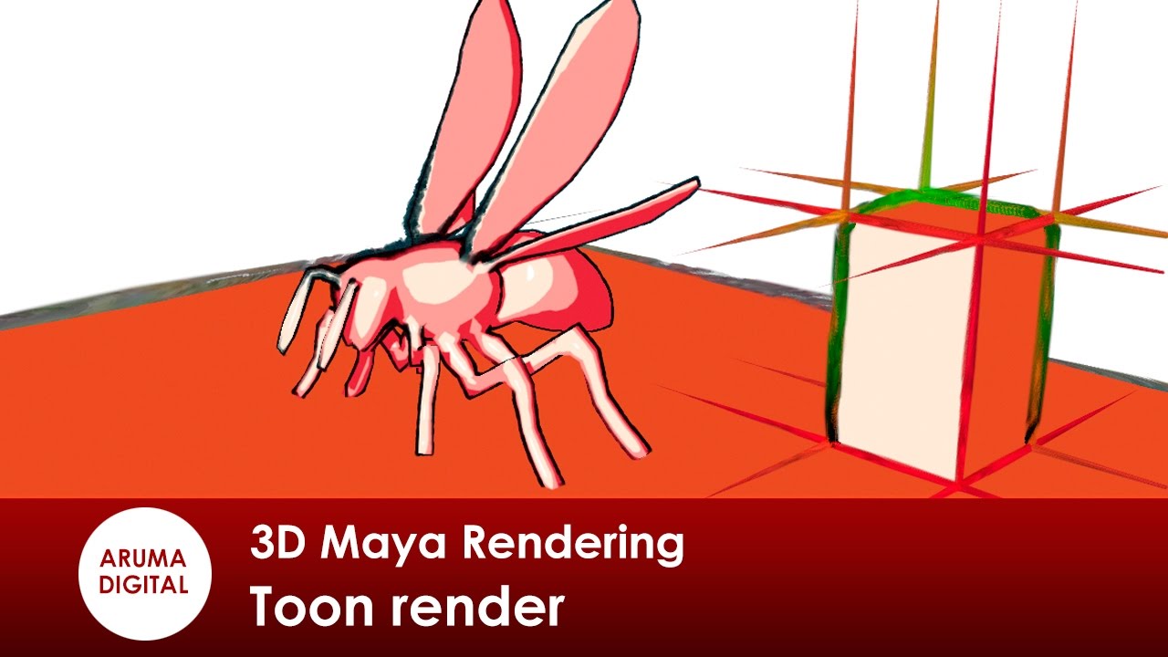 3D Maya 279 Rendering Toon Render - YouTube