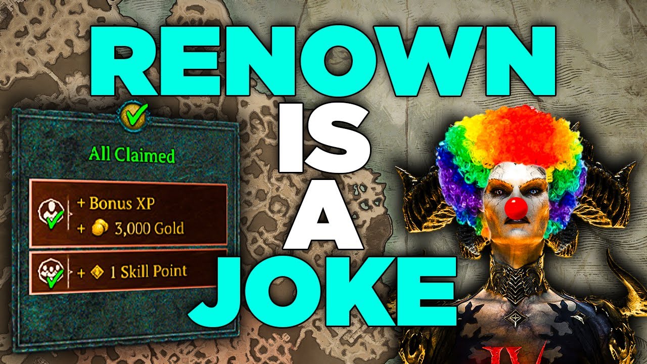 Diablo 4 Renown Grind is a Joke & Needs to be Reworked! - YouTube