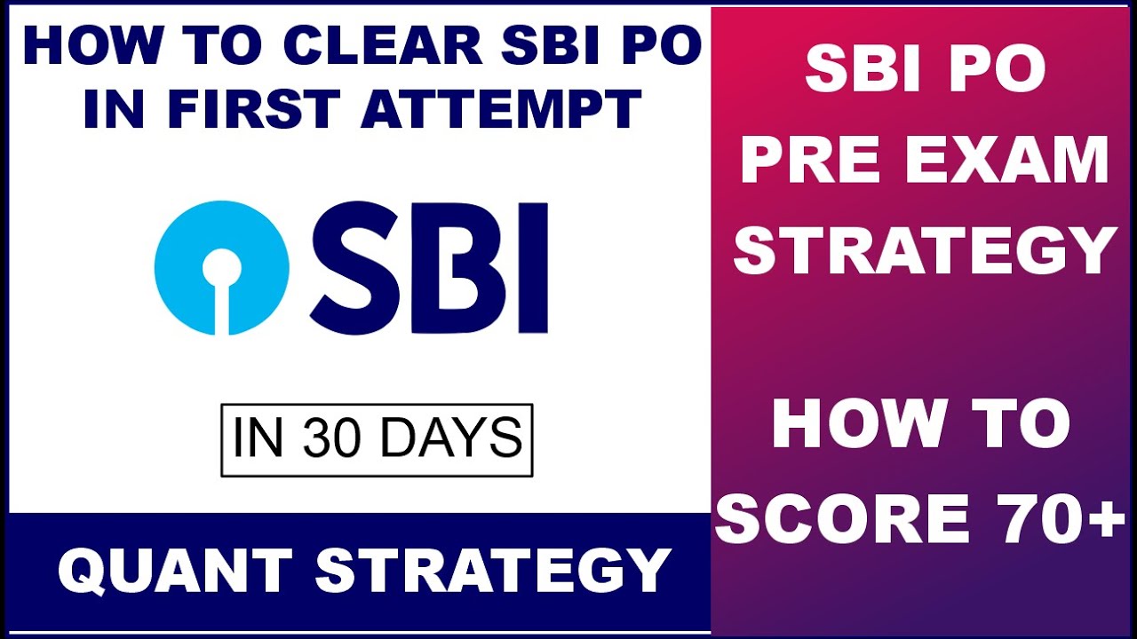 HOW TO CLEAR SBI PO IN FIRST ATTEMPT | SBI PO COMPLETE STRATEGY | SBI ...