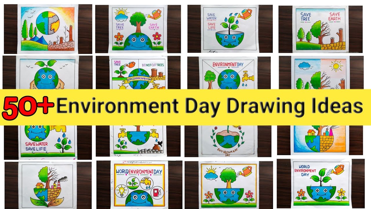 Environment Day Drawing Ideas / Environment Day Drawing / Save ...