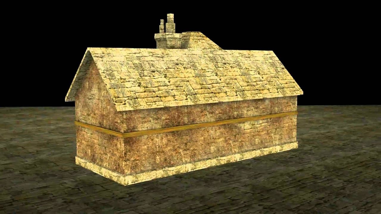 House with stairs Test rendering - YouTube