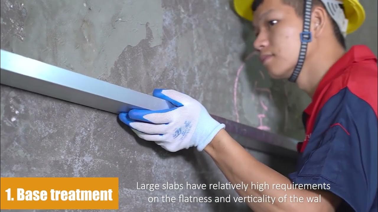 Installation Tutorial of Lingbiao Sintered Stone Slabs, large format slabs, ultracompact slabs ...