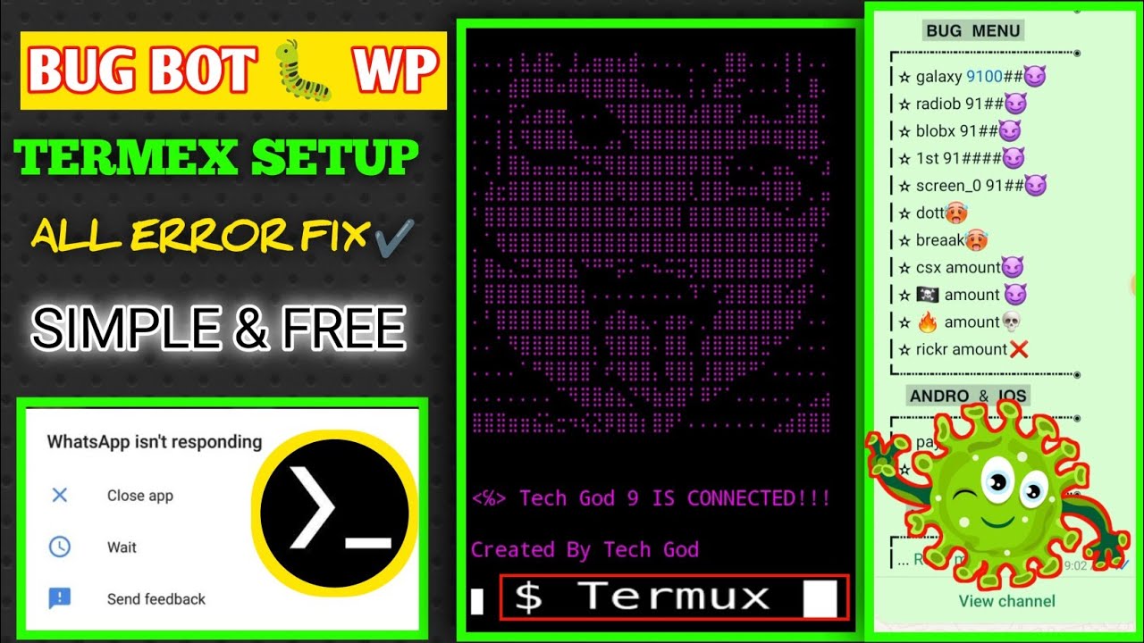 ⚰️🐛 New bug bot turmax || all WhatsApp crashing bot || 😈😘 ||Crash setup ...