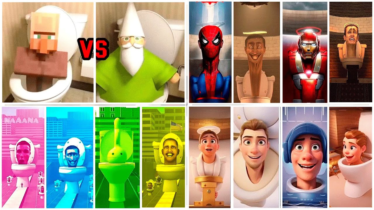 SKIBIDI TOILET MINECRAFT VILLAGER VS SKIBIDI TOILET GREEN WIZARD GNOME ...