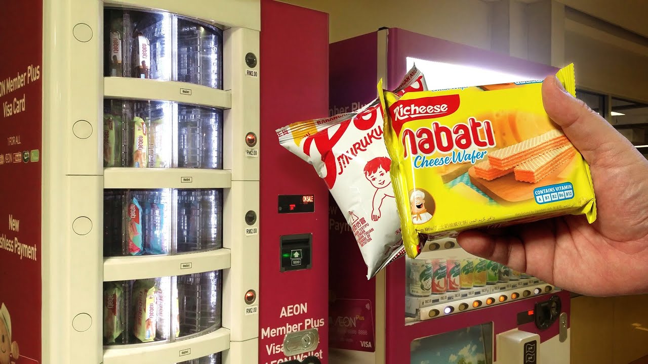 Rotating Snack Vending Machine | スナック菓子回転式自動販売機 - YouTube