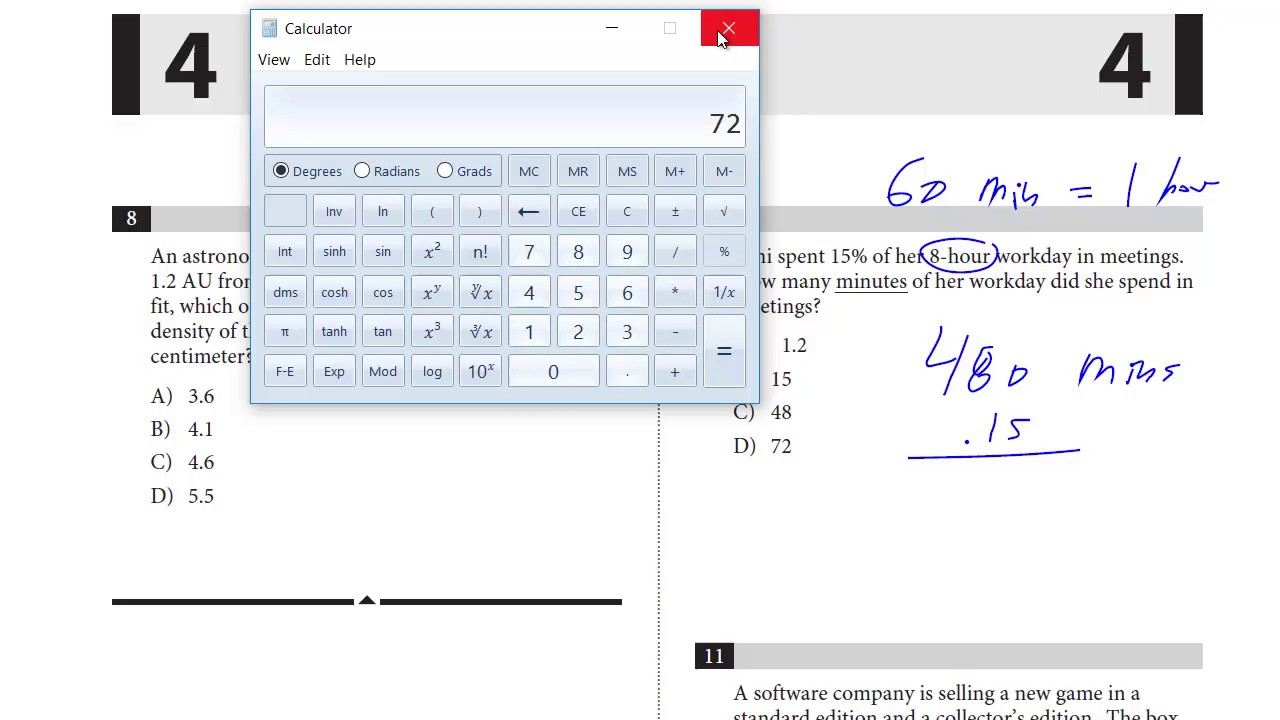 SAT Test 7, Section 4, 9-11 - YouTube