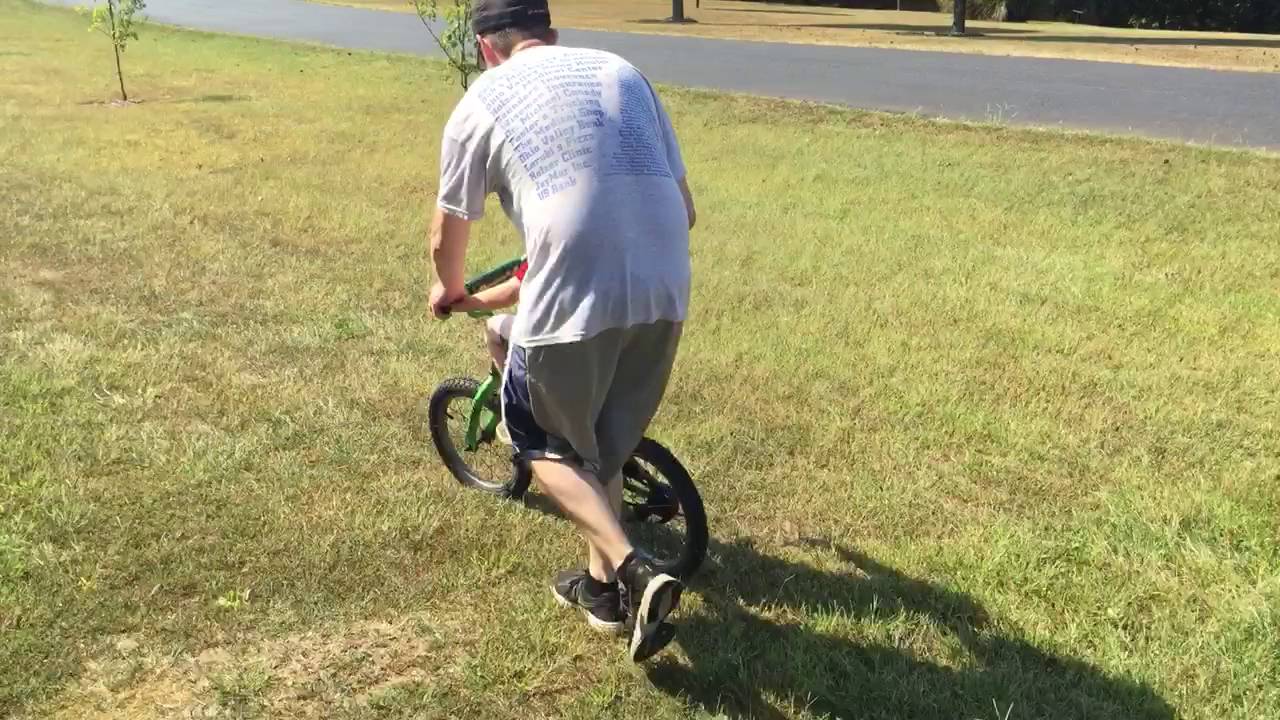 Evan riding his bike - YouTube