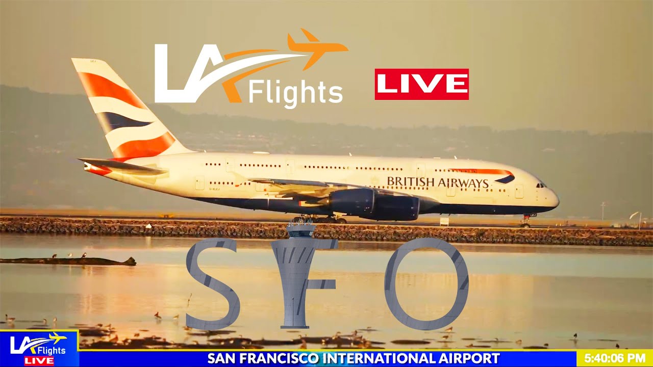 🔴LIVE San Francisco International Airport | SFO LIVE | SFO Plane ...