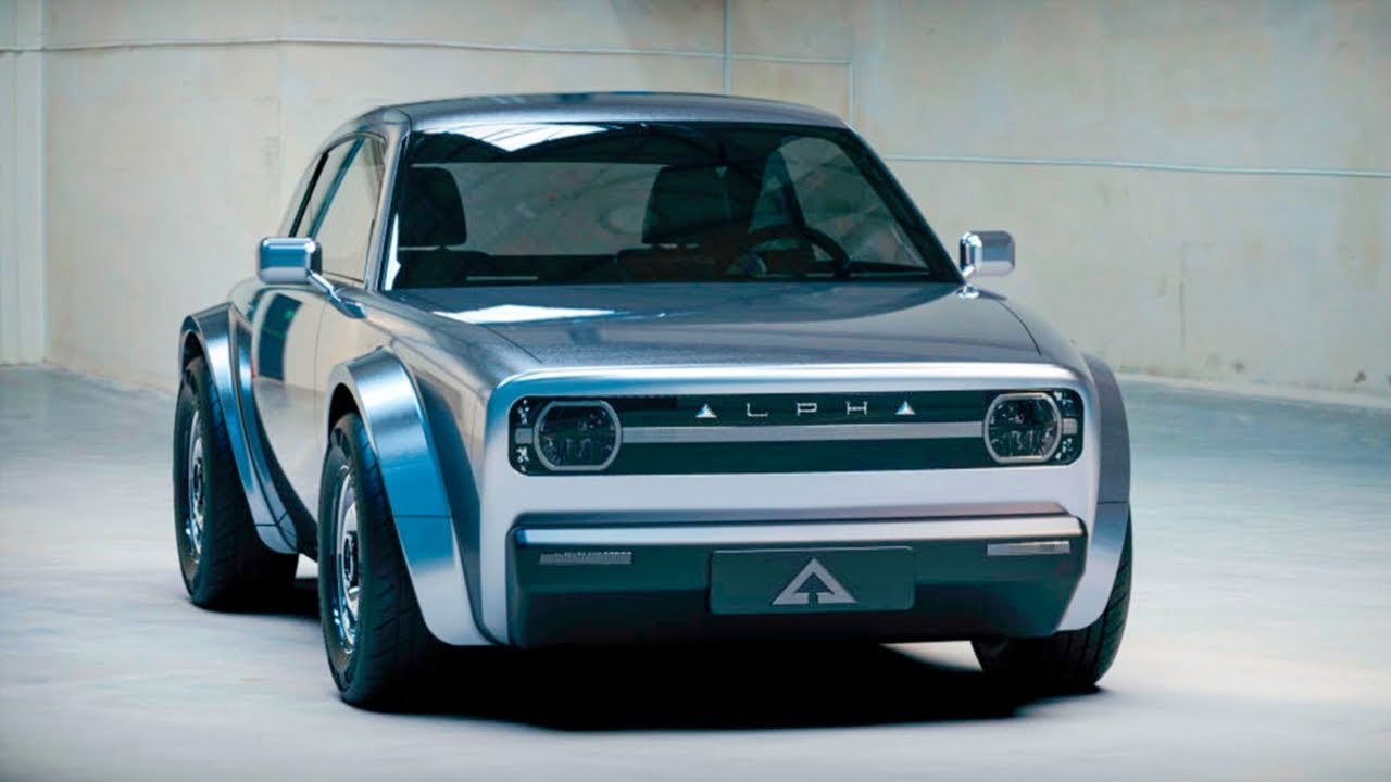 Alpha Motor Corporation unveils Ace electric coupe - YouTube