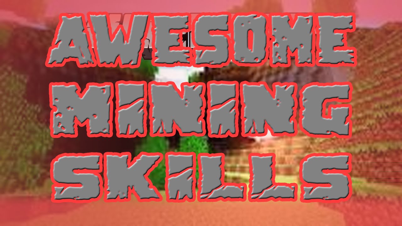 AWESOME MINING SKILLS l Minecraft - YouTube