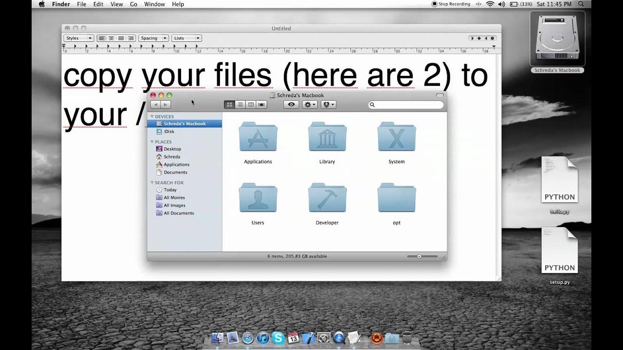 Tutorial Python And Py2app Youtube