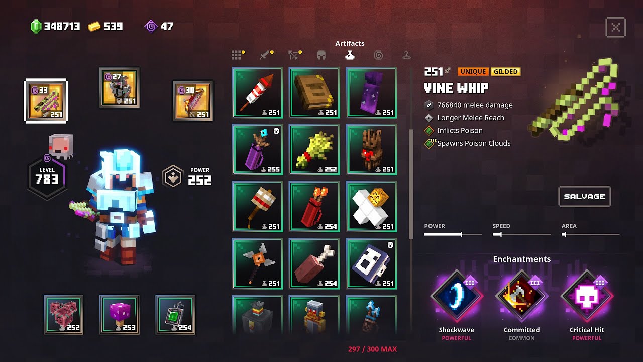 Minecraft Dungeons Vine Whip Bomber Build Apoc+25 Fiery Forge - YouTube