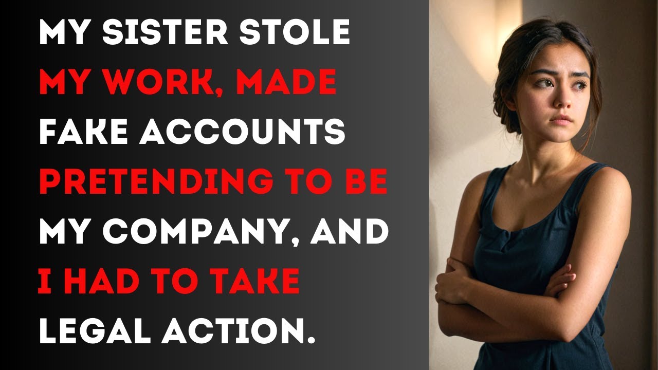 My sister stole my work, made fake accounts pretending to be my company ...