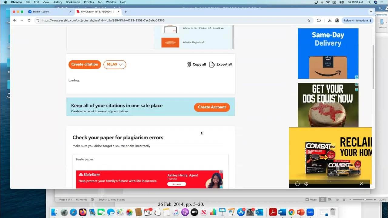 How to use Easybib for works cited - YouTube