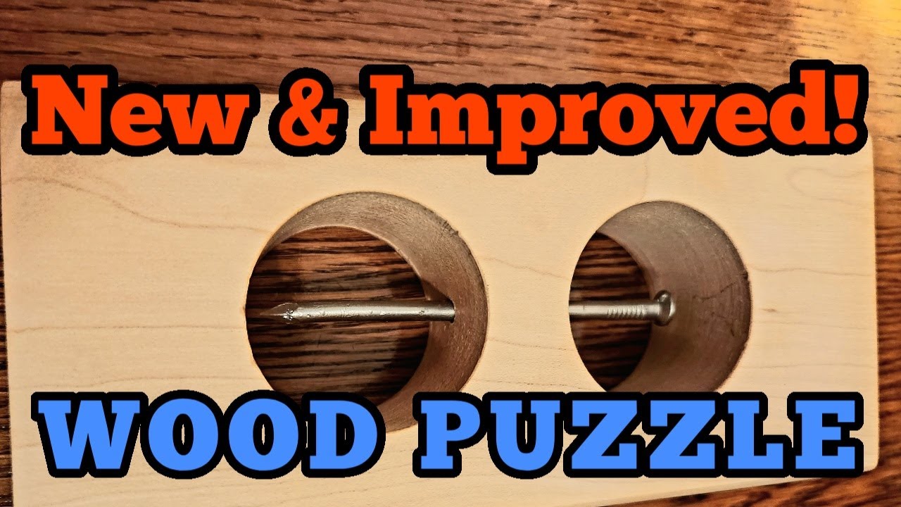 Wood Puzzle: The New & Improved Nail Through Block of Wood - YouTube