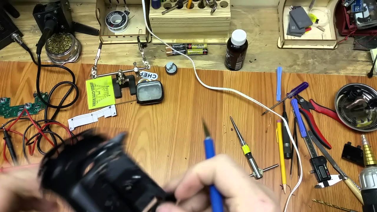 Learn Controller Modding 7 - Gluing in the bottom buttons - YouTube