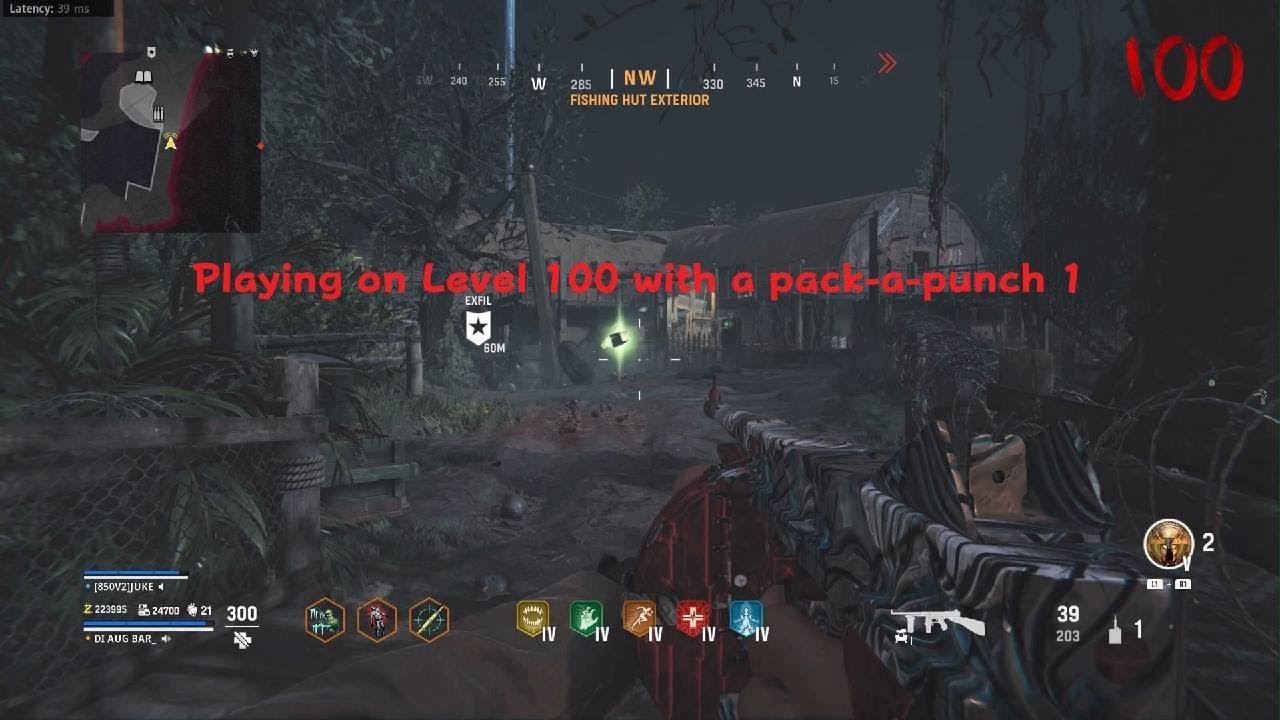 Call of Duty: Vanguard Zombies playing on level 100 with pack-a-punch 1 ...
