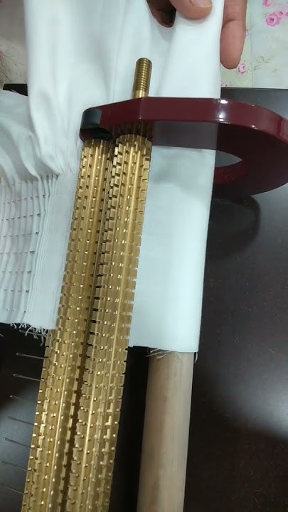 how pleaters work with fabric #smocking #machine #shorts - YouTube