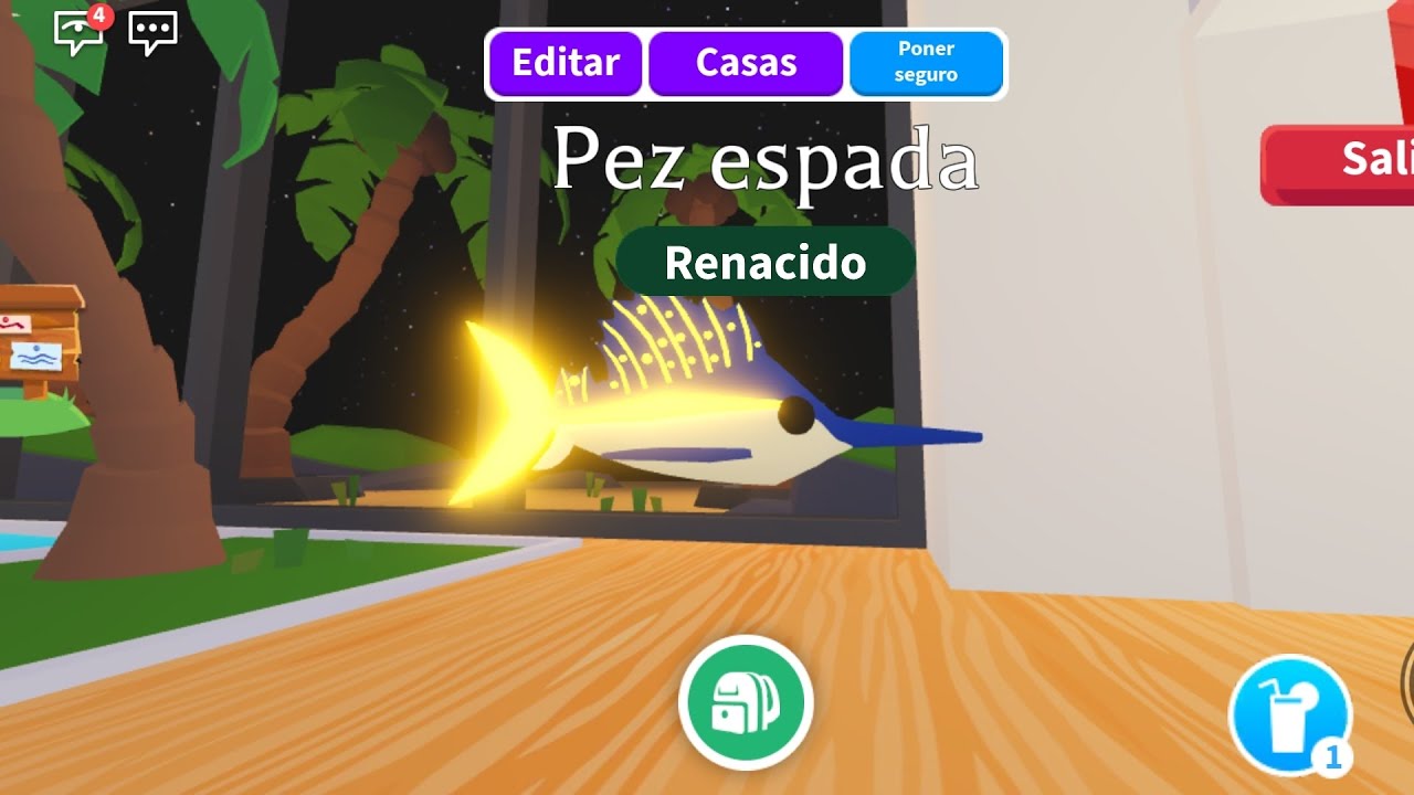 hago un pez espada neon , este es mi primer video de adopt me - YouTube
