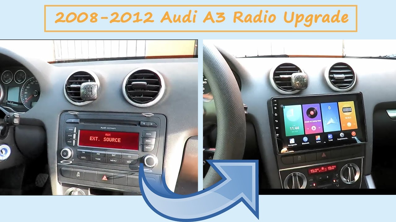 So Easy to Upgrade 2008-2012 Audi A3 Factory Radio - YouTube