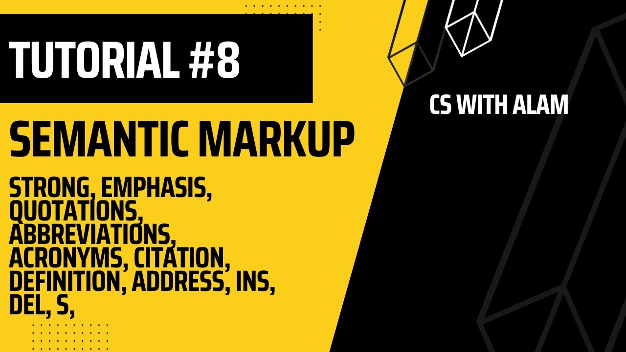 Semantic Markup In Html Web Development Tutorial 8 Youtube 5654