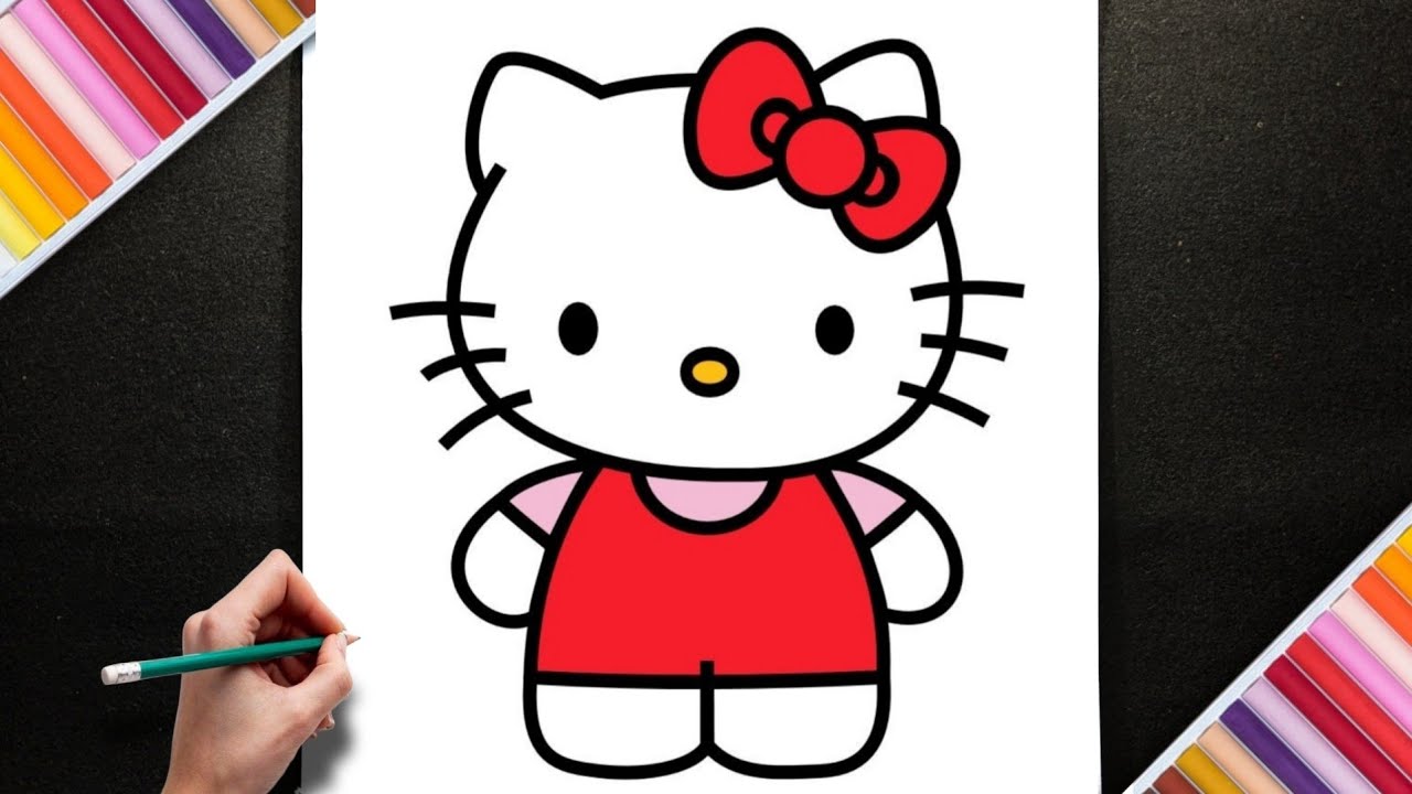 LEARN HOW TO DRAW HELLO KITTY EASY DRAWING STEP BY STEP FOR BEGINNERS ...