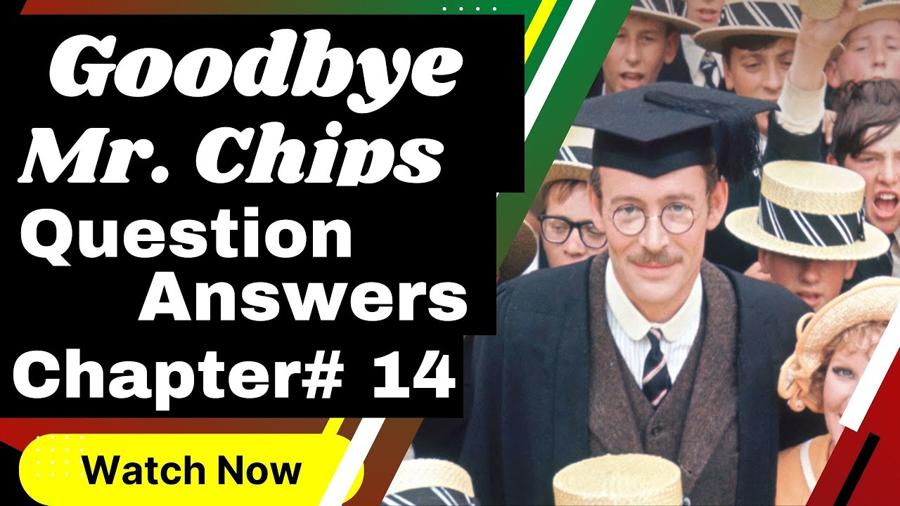 12th Class English Book II | Ch 14 | Mr. Chips Questions Answers | Fsc ...
