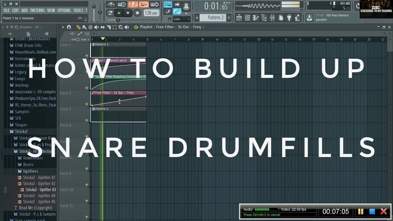 HOW TO MAKE EASY AND SIMPLE SNARE BUILD UP |FL STUDIO TUTORIAL| - YouTube