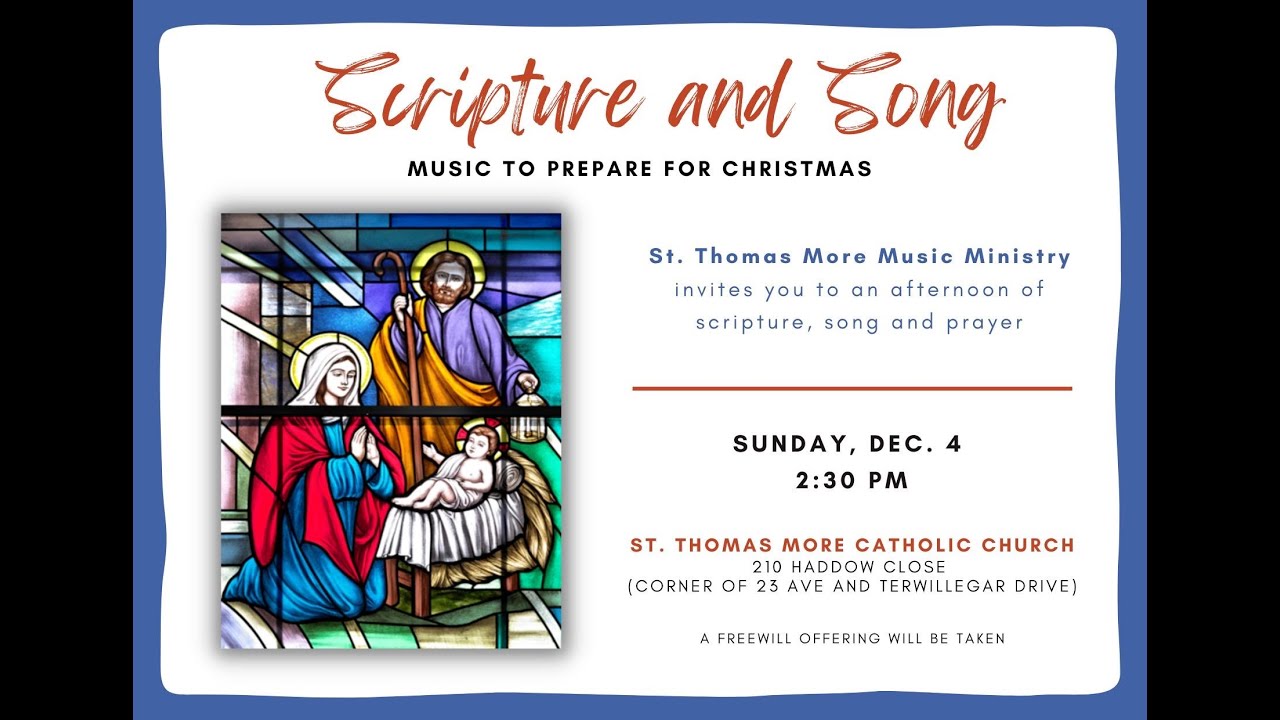 Scripture and Song Christmas Concert (December 4 at 2:30 pm) - YouTube