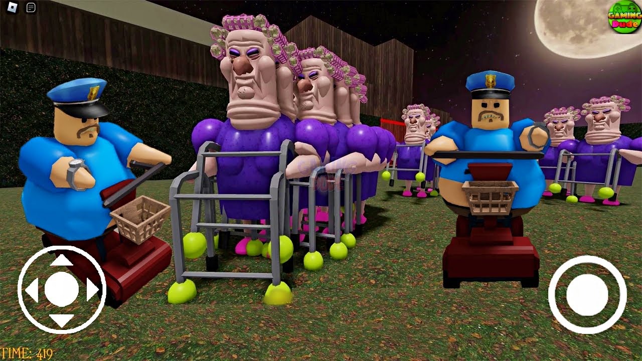 Playing As Barry MORPH in Grumpy Gran Scary Obby Roblox - YouTube