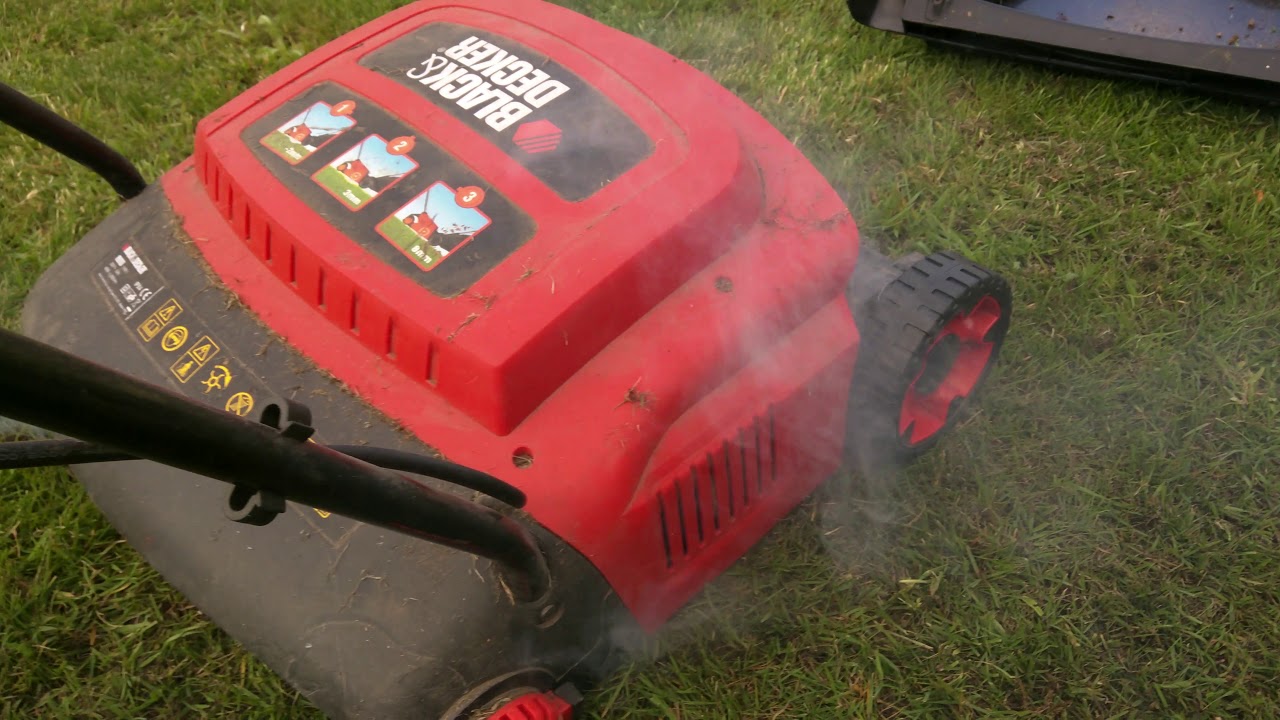 Black and Decker Lawn Rake Motor Failure - YouTube