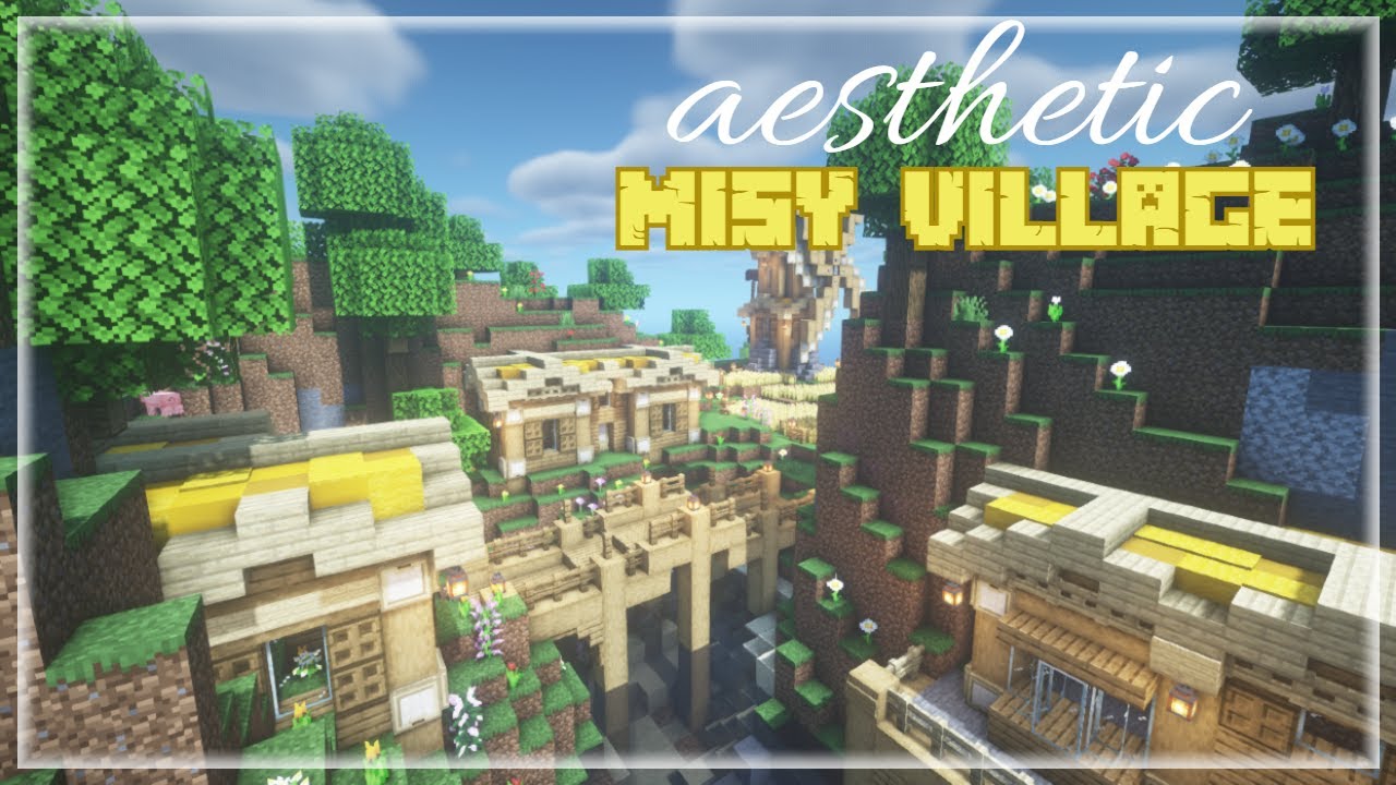Minecraft | Misy (Yellow) Village in a Flower Forest Biome | Timelapse ...