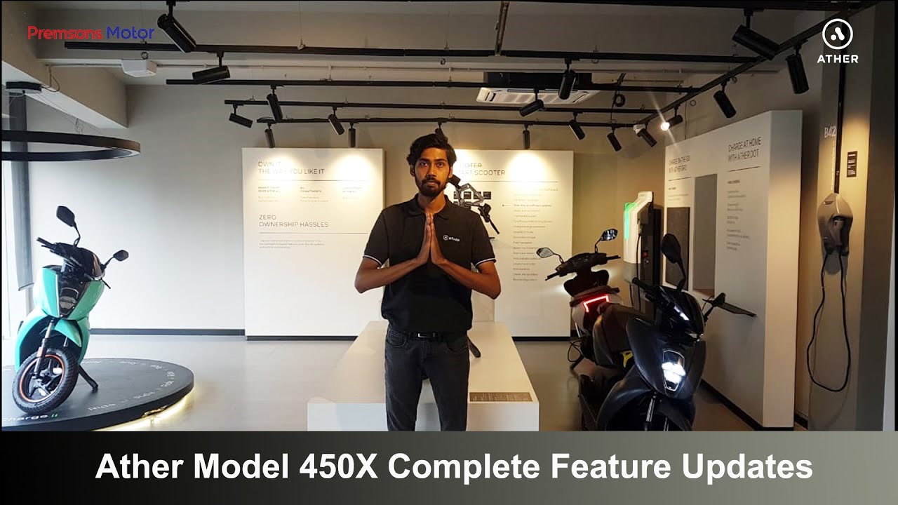 Ather model name 450X complete feature updates by Premsons Ather Energy ...