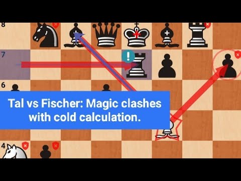 Fischer vs Tal "Big and Tal" chess game from 1959! Sicilian Defense ...