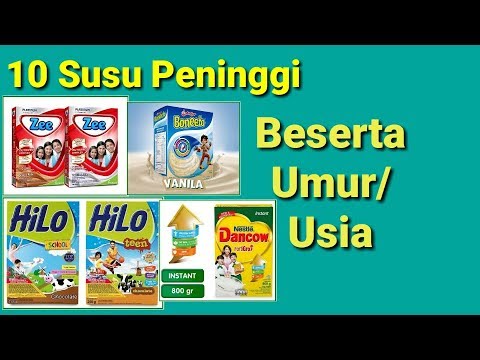 10 Susu Peninggi Beserta Umur/Usia