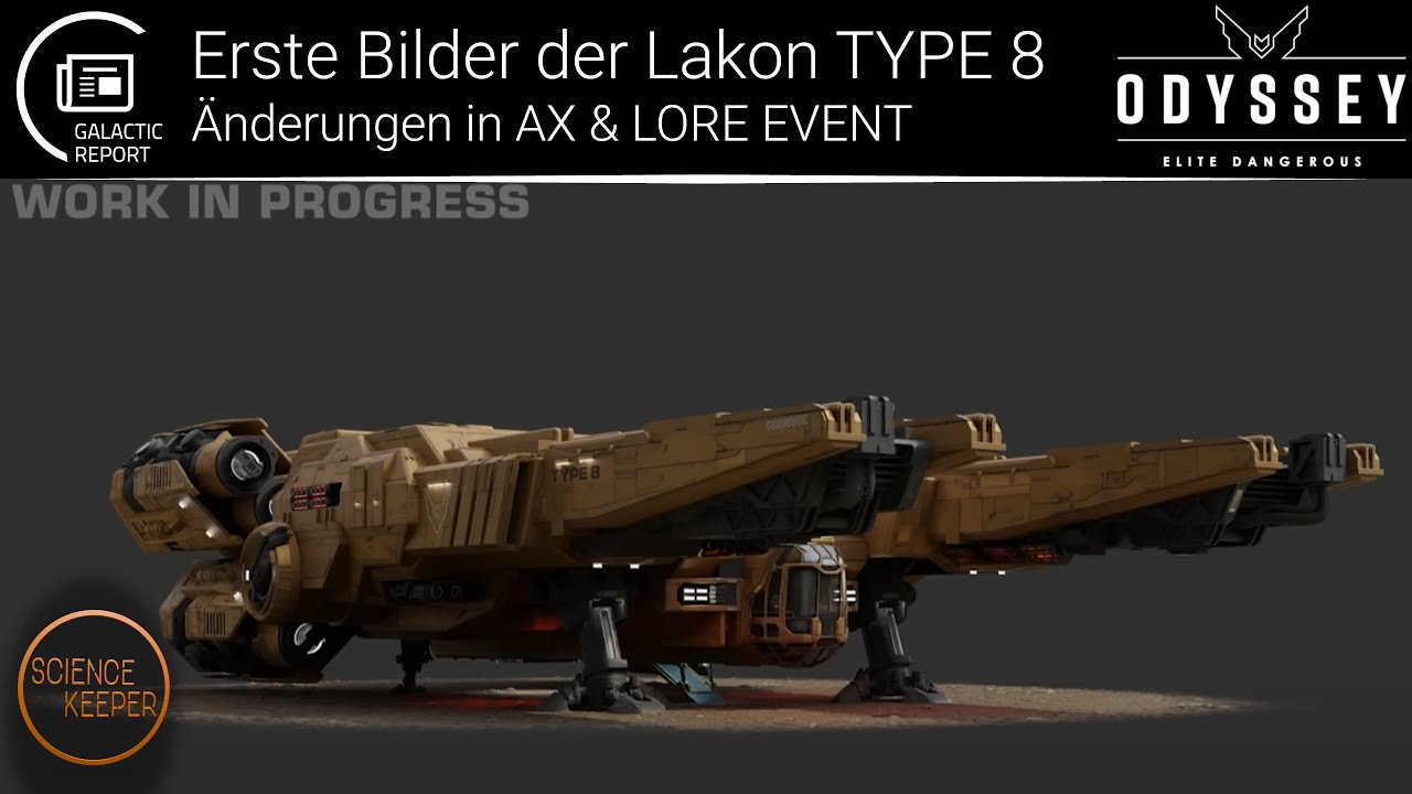Elite Dangerous: TYPE 8 - erste Bilder vom neuen Schiff - AX Änderungen ...